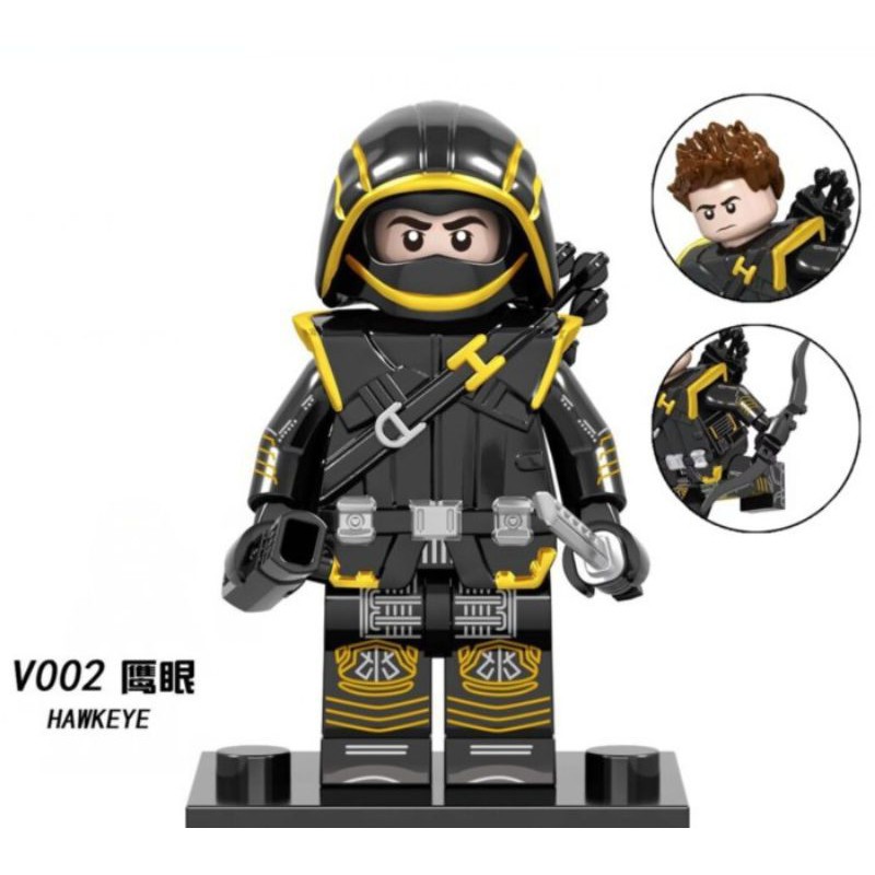 Jual Mainan miniatur Hawkeye ronin V002 dapat tambahan helm dan panah ...