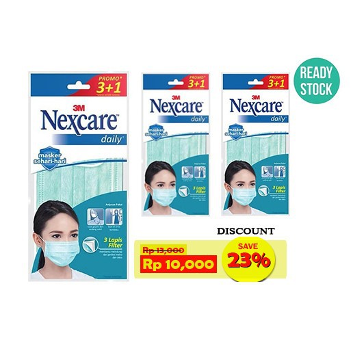Jual 3M Nexcare Daily Mask/ Masker Daily 3M Nexcare | Shopee Indonesia
