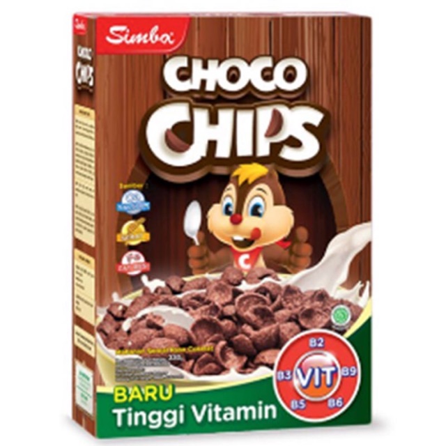 Jual SIMBA CEREAL CHOCO CHIPS COKLAT 170G | Shopee Indonesia