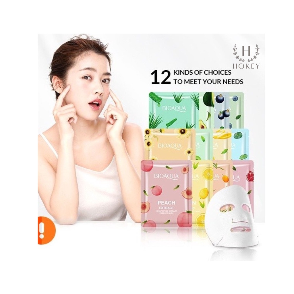 Jual BIO AQUA SHEET MASK 12 VARIAN | Shopee Indonesia