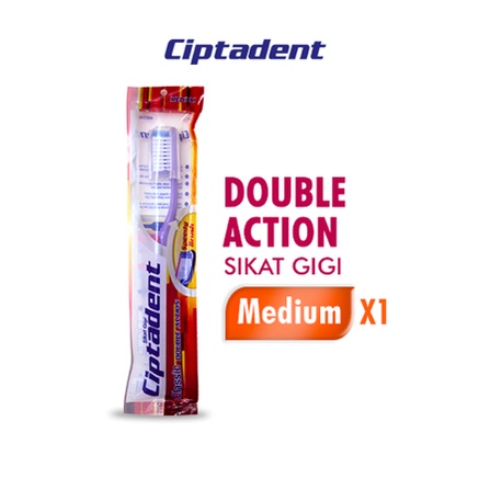 Jual Ciptadent Toothbrush Double Action Medium. | Shopee Indonesia