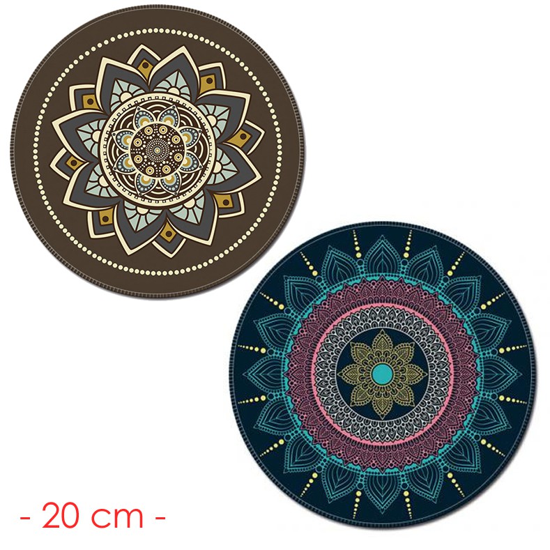 Jual Mouse Pad Bulat Diamater 20cm Lingkaran Anti Slip Mousepad Vintage ...