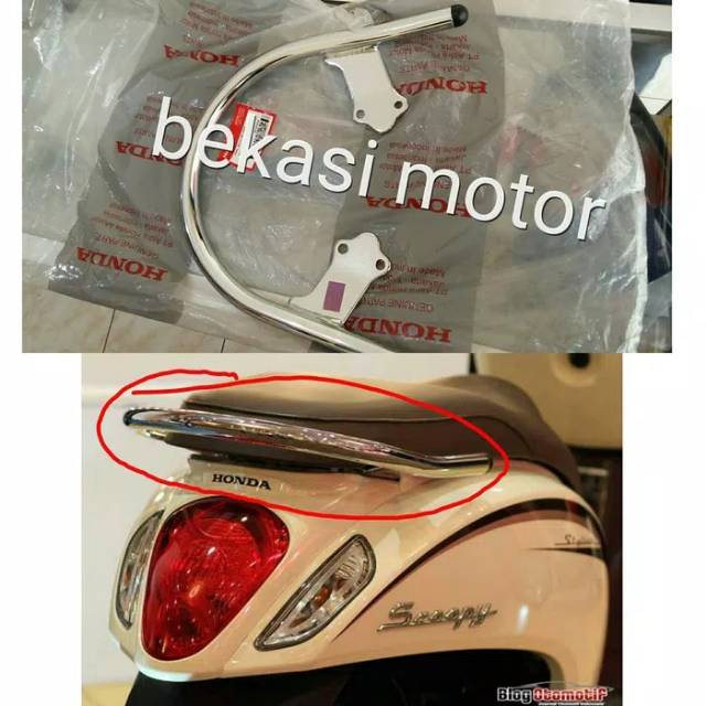 Jual 50400-K16-900 begel behel chrome honda scoopy F1 bisa scoopy karbu ...