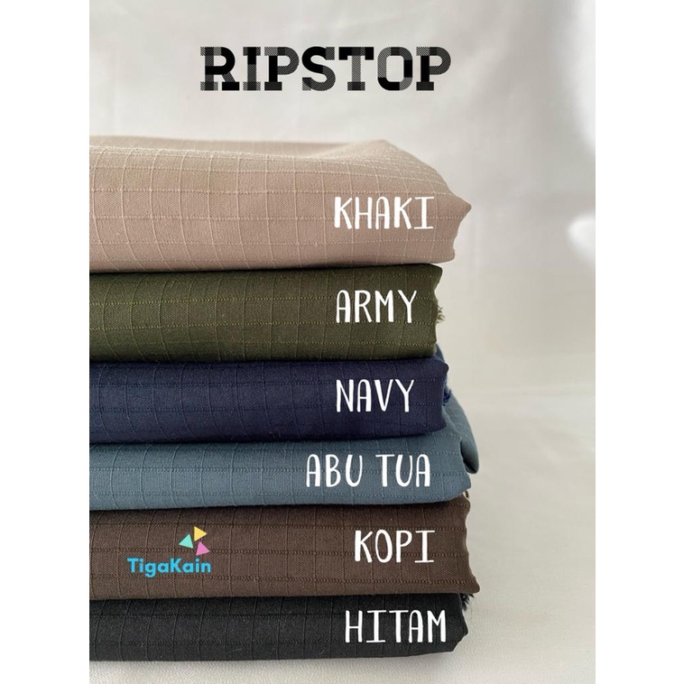 Jual 0.5 Meter Kain Ripstop/ Bahan Ribstok/ Ripstop | Shopee Indonesia