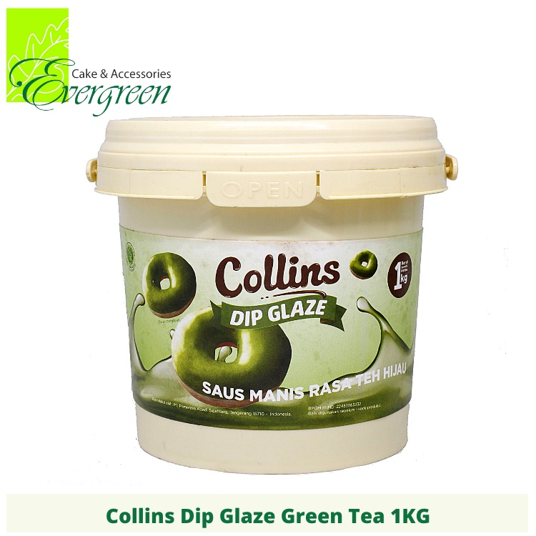 Jual Collins Dip Glaze Green Tea 1KG | Shopee Indonesia