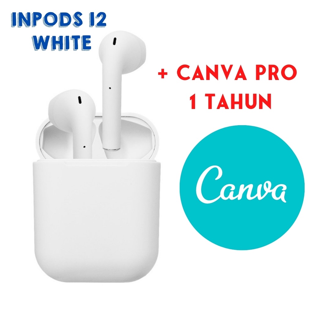 Jual TWS Inpods 12 White, Earphone Wireless Inpods12 White/ Inpods 12 ...
