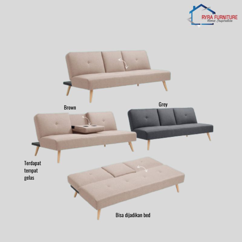 Jual SOFA BED MINIMALIS/SOFA BED MURAH/SOFA BED/ SOFA MURAH-NORA SBD ...