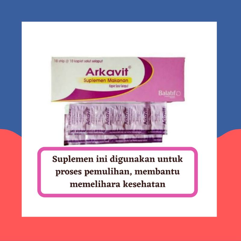 Jual ARKAVIT STRIP 10 TABLET | Shopee Indonesia