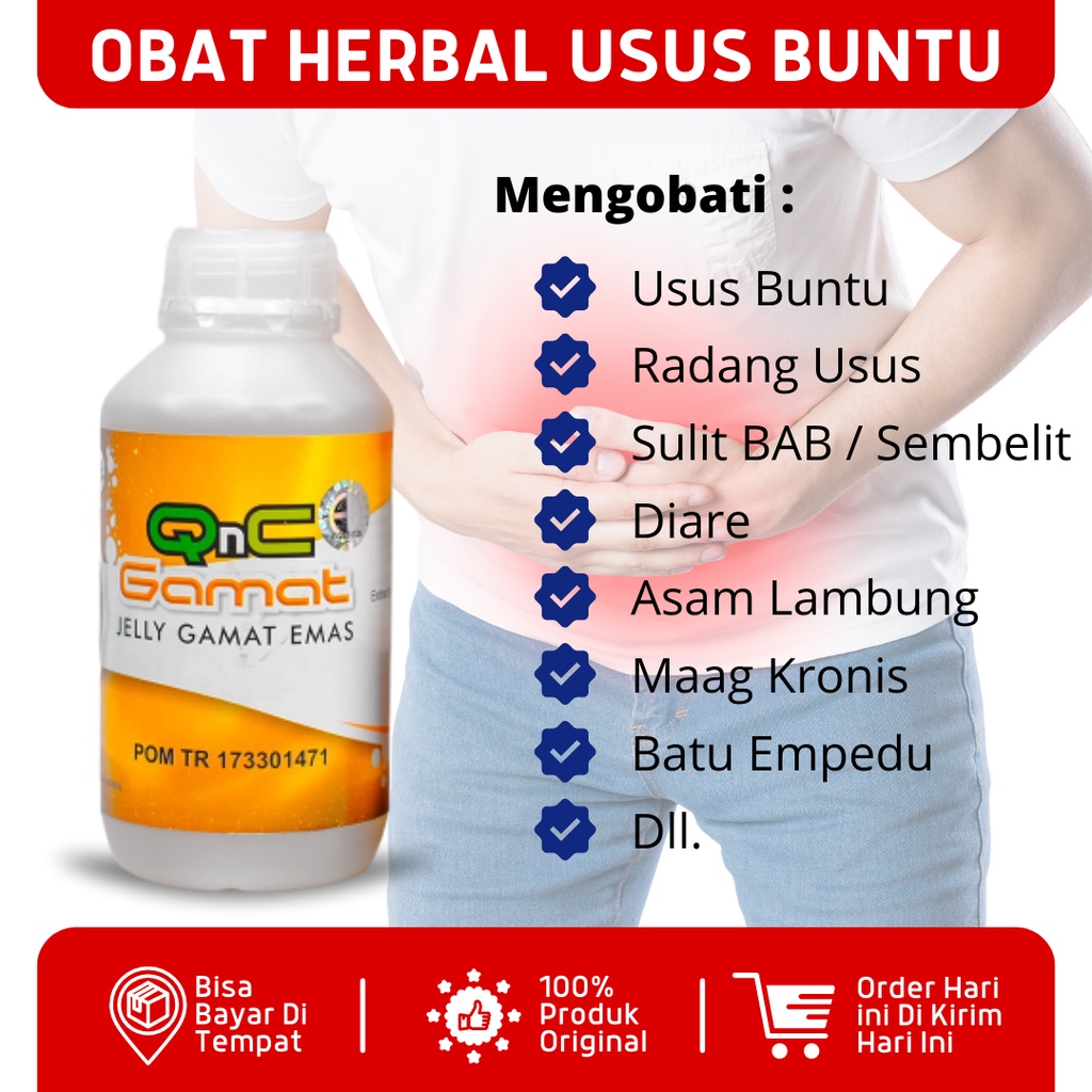 Jual ASLI QnC Jelly Gamat Original - Obat Herbal Usus Buntu, Obat Usus ...