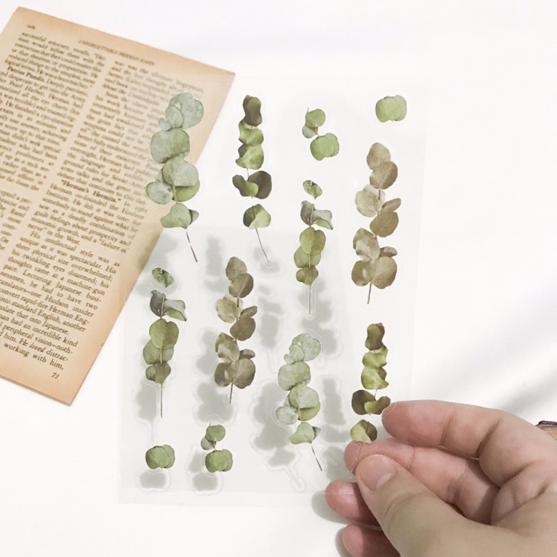Jual Vintage sticker sheet Sticker tumbuhan Hiasan Journal Scrapbook ...