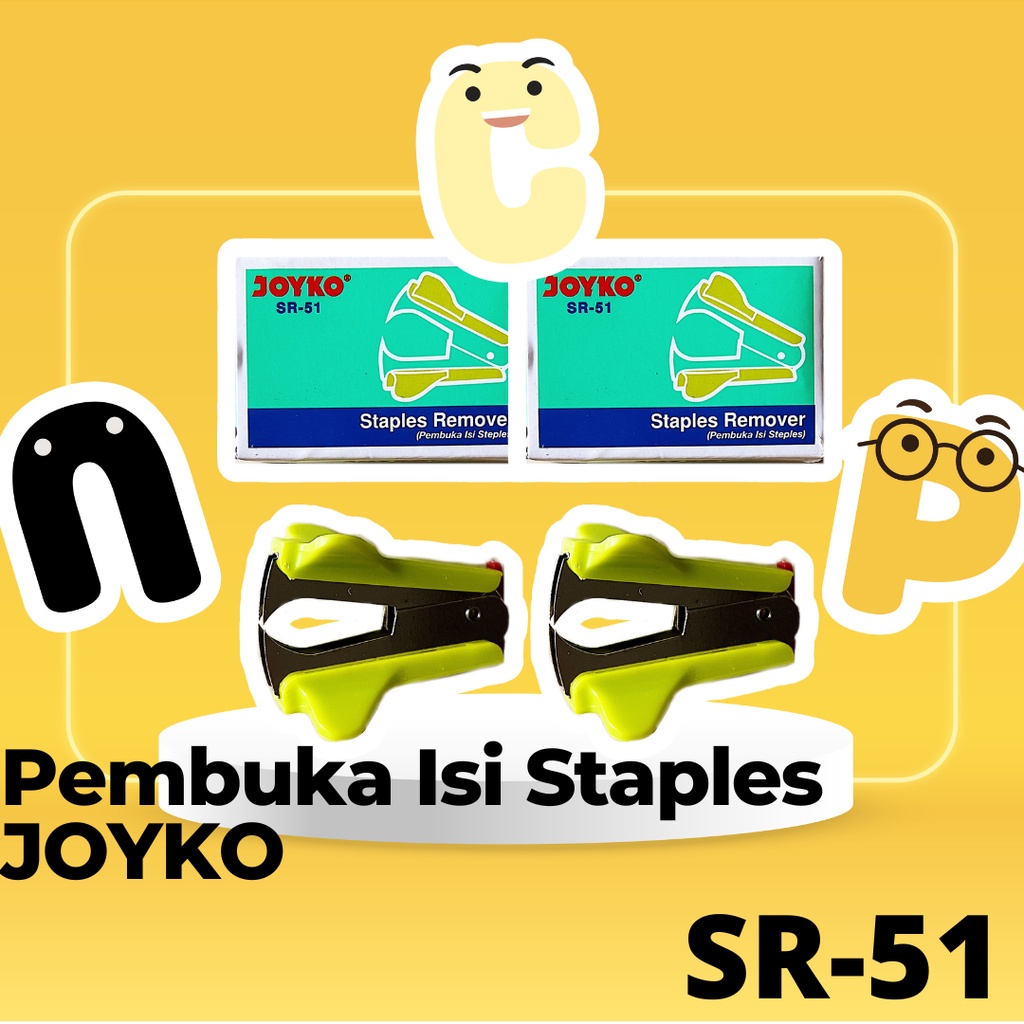 Jual Stapler Remover Pembuka Pelepas Staples Cekrekan Stapler JOYKO SR ...