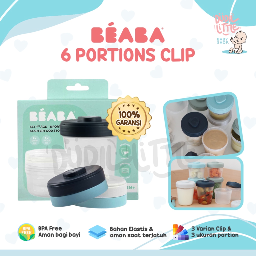 Jual BEABA PORTIONS 1ST AGE MEAL SET 90-150-250ML / WADAH MPASI BAYI ...