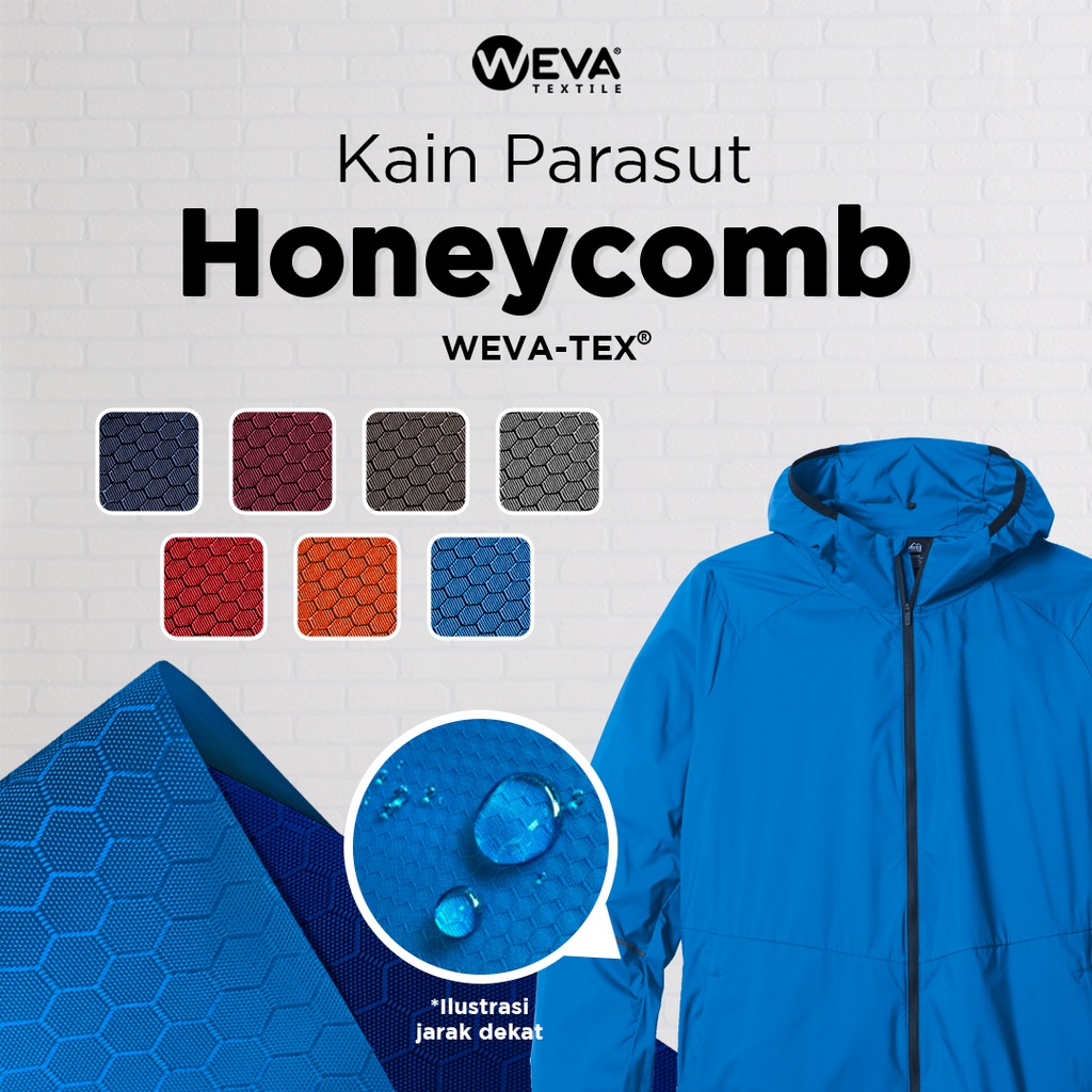 Jual Bahan Kain Parasut Honeycomb Kain Jaket Waterproof Terbaik ...