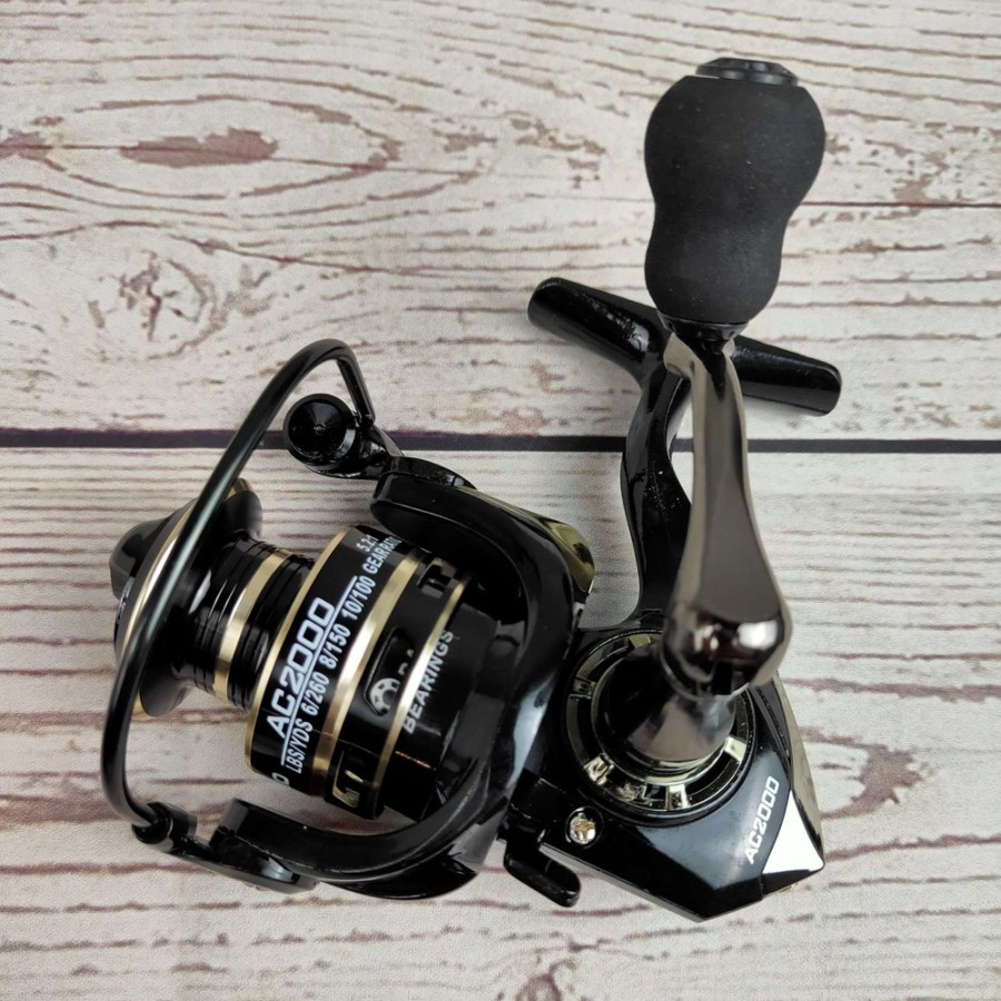 Jual AC2000 Reel Pancing Fishing Reel 5.2:1 Gear Ratio - Black | Shopee ...