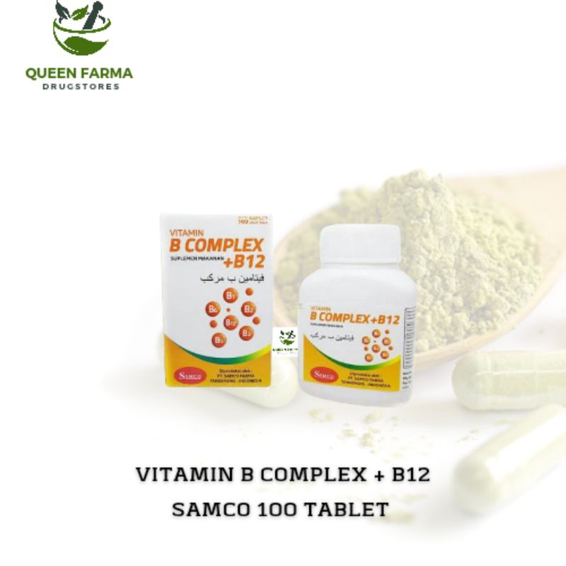 Jual Vitamin B Complex + B12 Samco 100 Tablet | Shopee Indonesia