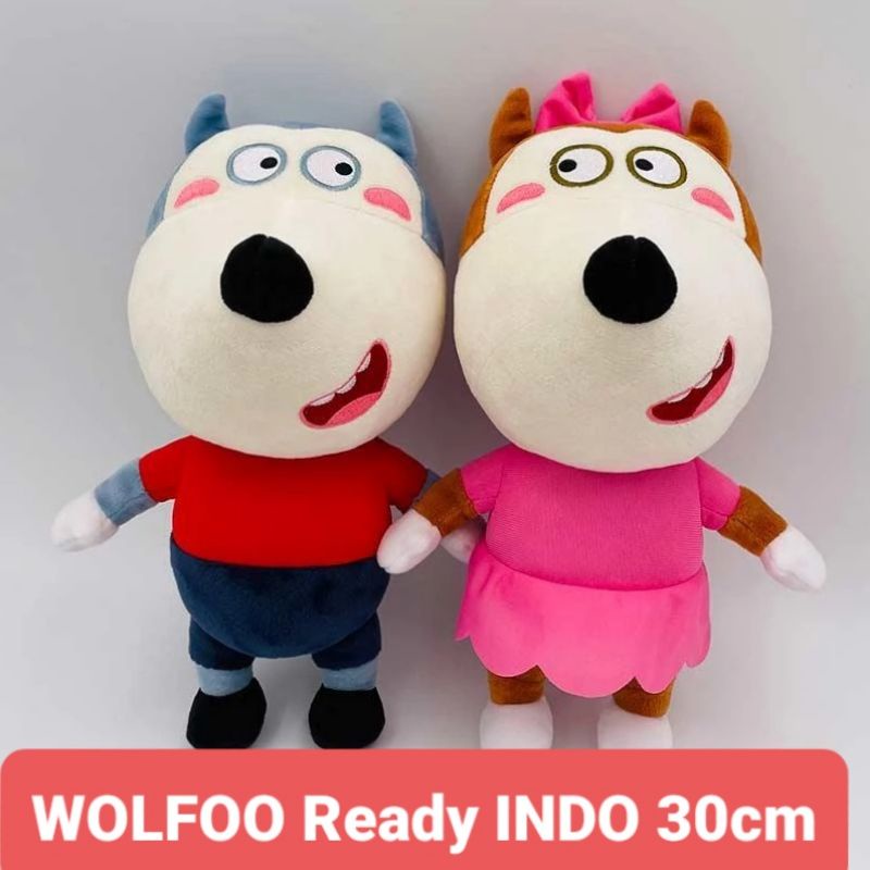 Jual boneka Wolfoo and Lucy IMPORT 30 cm serigala kartun wolfo | Shopee ...