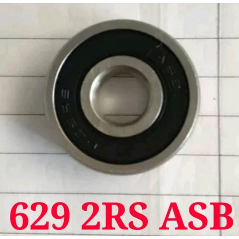 Jual Bearing 629 2RS ASB Ukuran 9x26x8 mm Bering Laher Laker Klaher 629 2RS Ukuran 9 x 26 x 8 mm ...