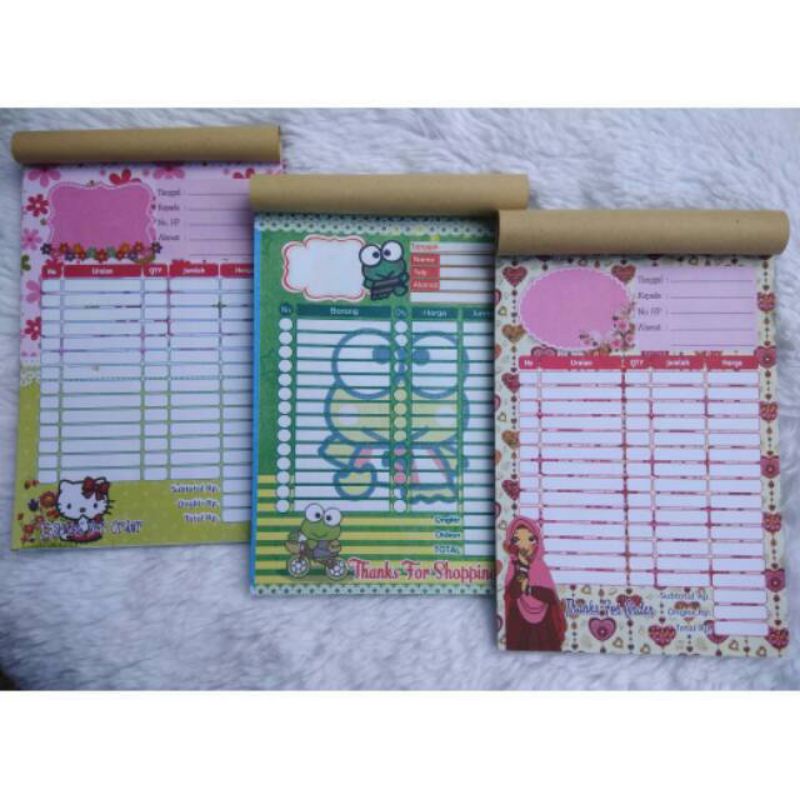 Jual NOTA WARNA FULL COLOUR (non rangkap) | Shopee Indonesia