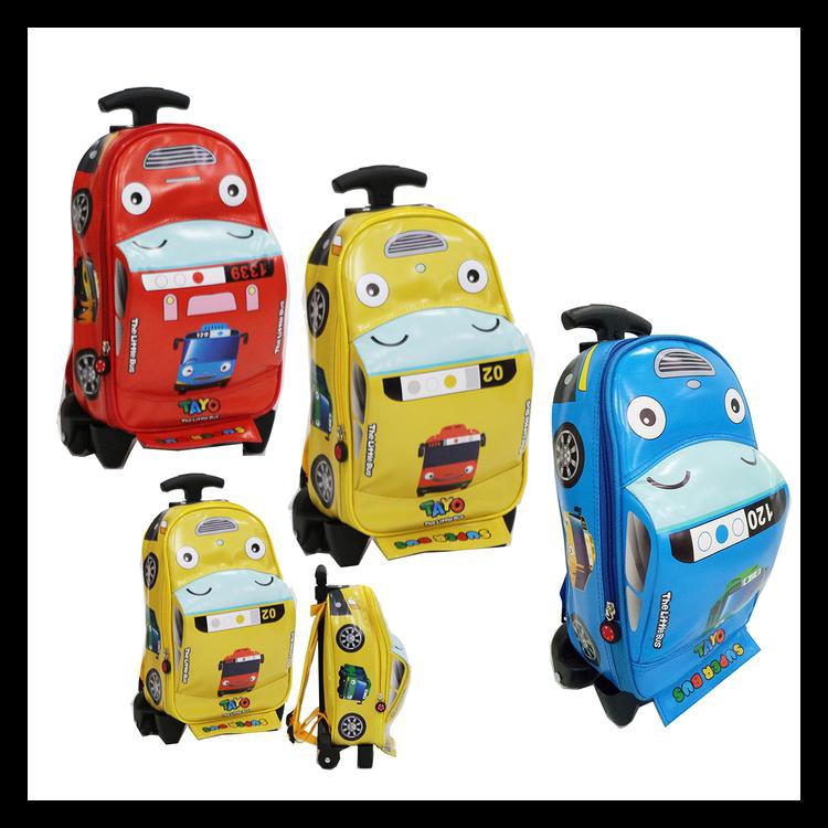 Jual NEW TAS ANAK SEKOLAH TROLLEY PAUT BUS TAYO BAHAN KAIN SPONGE ANTI ...