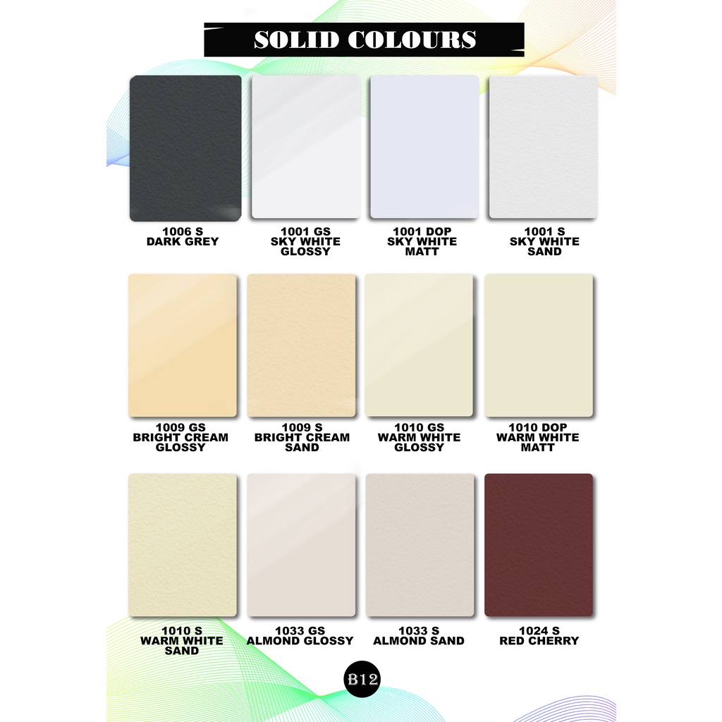 Jual HPL WINSTON Warna Solid Colours Tipe Glossy Dan Doff Terlaris Termurah NO TACO NO AICA NO ...