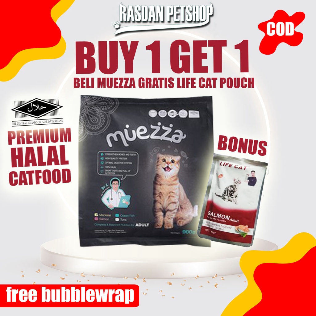 Jual MUEZZA MAKANAN KUCING KERING HALAL - MUEZZA CAT FOOD - HALAL NO ...