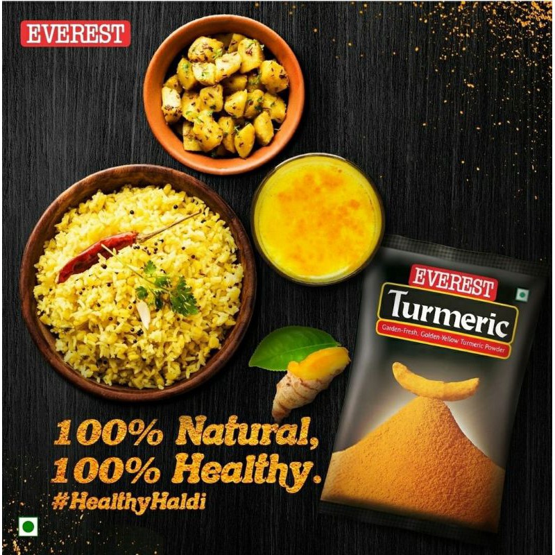 Jual Everest Turmeric Powder / Kunyit Bubuk India / Haldi | Shopee ...
