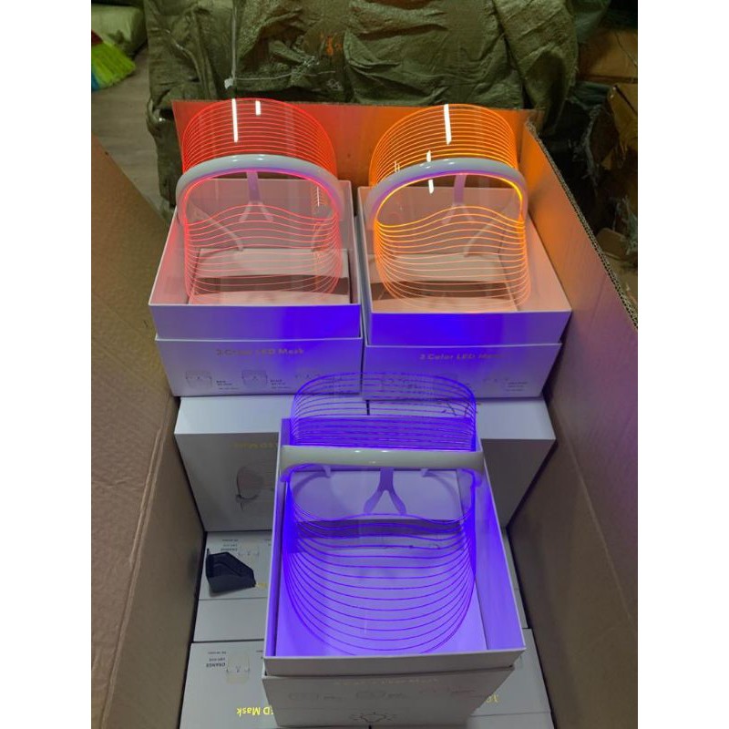 Jual MASK LED / FACE SHIELD LED THERAPY MASK KOREA | Shopee Indonesia