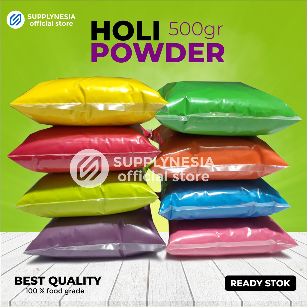 Jual Holi Powder [ 500gr ] tepung warna serbuk warna color run bubuk ...
