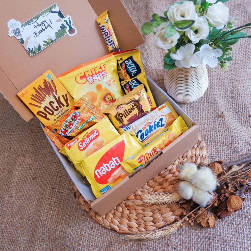 Jual SNACK BOX MEDIUM / HAMPERS SNACK / GIFT BOX SNACK / SNACK ULANG ...