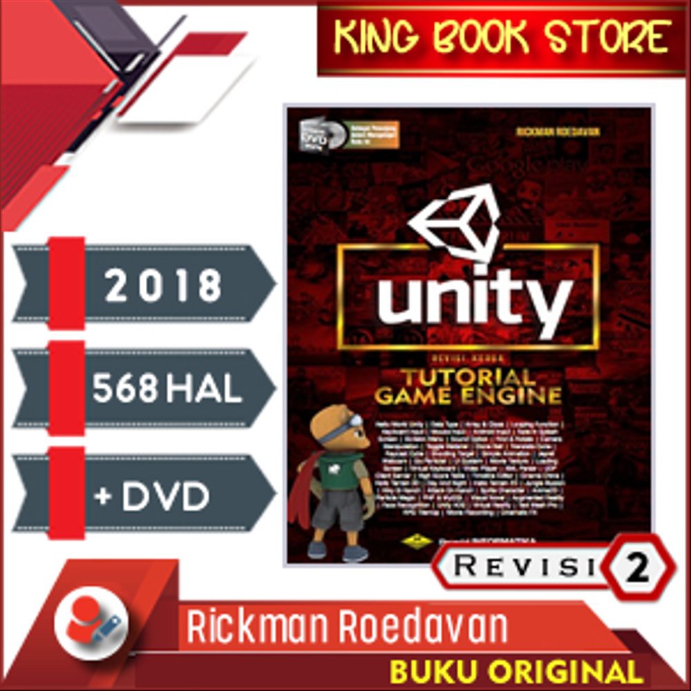 Jual Dijual Buku unity Tutorial Game Engine edisi Revisi +CD Berkualitas | Shopee Indonesia