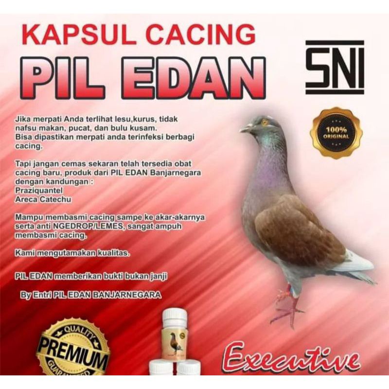 Jual PROMO!! KAPSUL CACING PIL EDAN OBAT CACING | Shopee Indonesia
