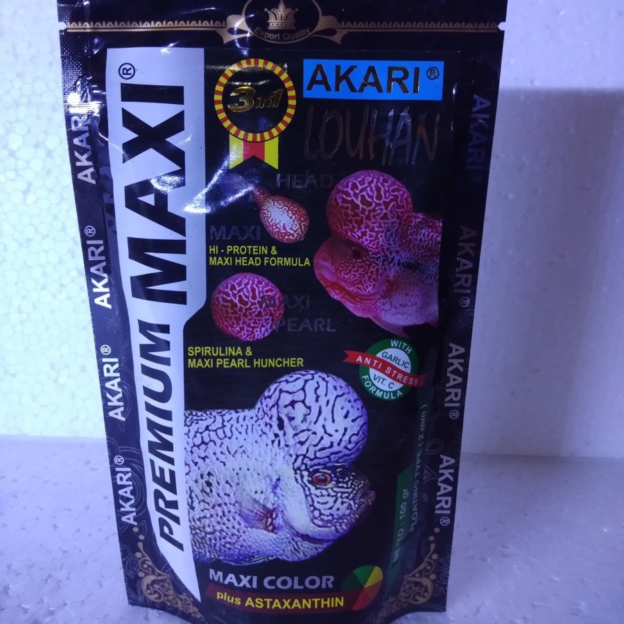 Jual MAKANAN IKAN LOUHAN TERBAIK/PELET IKAN LOHAN AKARI LOUHAN(PREMIUM ...