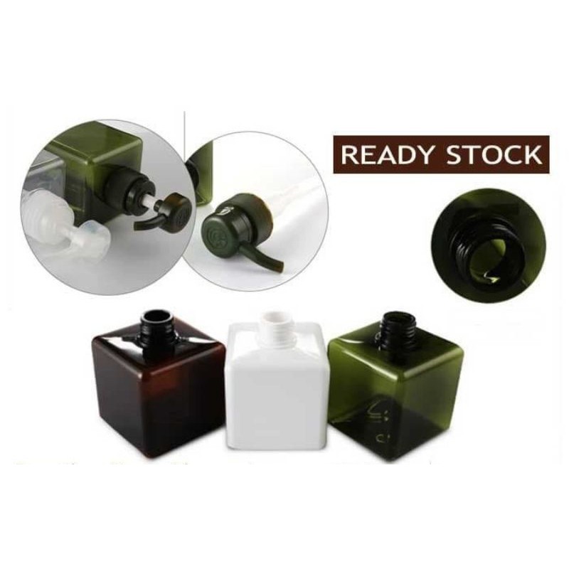 Jual Botol Isi Ulang Pump 250ml Cube PETG | Shopee Indonesia
