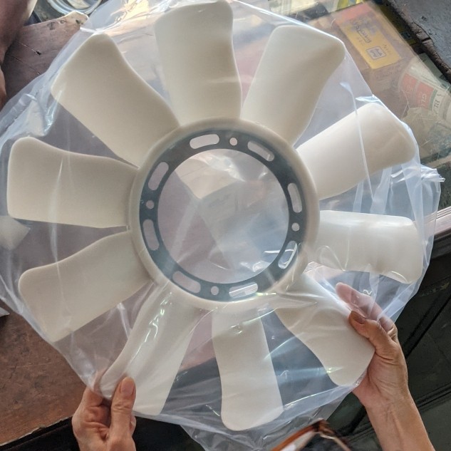 Jual kipas radiator original HOP dutro 130HT turbo dynasaurus hino ...