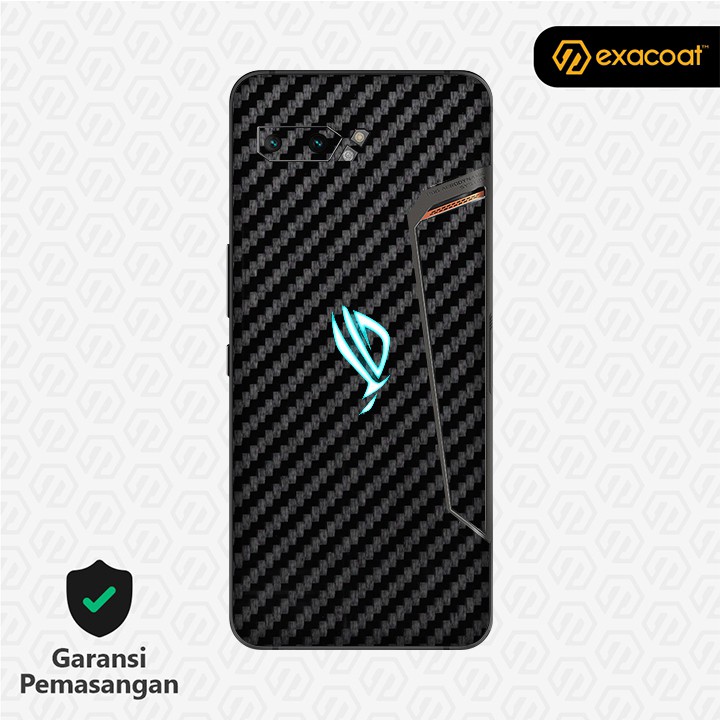 Jual [EXACOAT] Asus ROG Phone II 3M Skins Carbon Fiber Black | Shopee ...