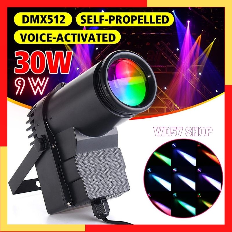 Jual Lampu LED Sorot Disco Tembak Gantung RGB DMX Spotlight Efek Cahaya ...