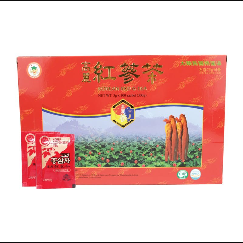 Jual Korean Red Ginseng Tea 100 Sachet #teh ginseng merah korea ...