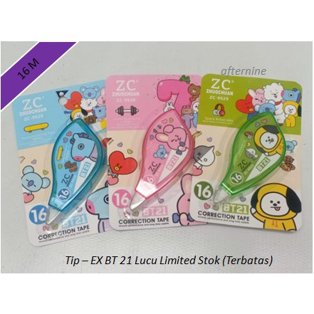 Jual Correction Tape / Tip Ex Roll BTS BT21 Panjang 16m | Shopee Indonesia