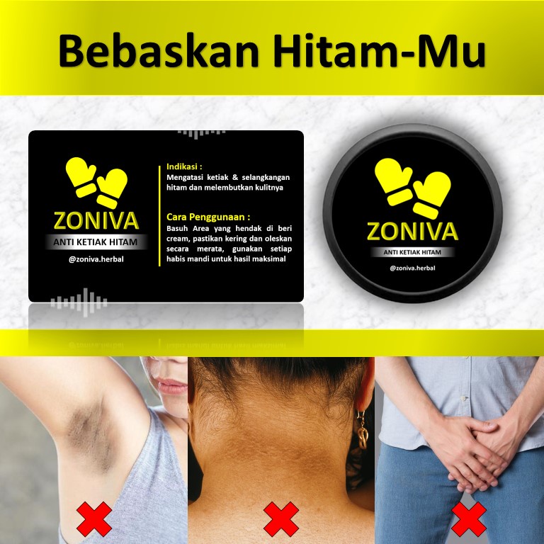 Jual Basmi Ketiak & Selangkangan Hitam (Zoniva Anti Ketiak Hitam ...