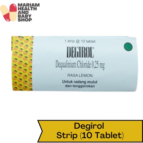 Jual Degirol Strip Isi 10 Tablet Hisap - Obat Radang Tenggorokan / Obat Batuk | Shopee Indonesia