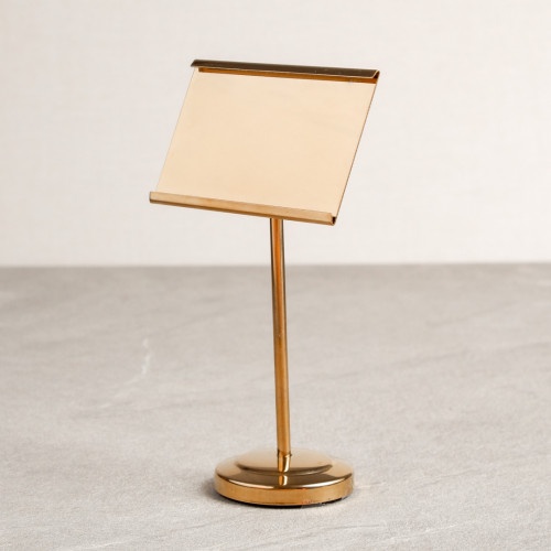 Jual Brewsuniq - Casual Menu Card Holder Gold - 6 inch / Penahan Kartu ...