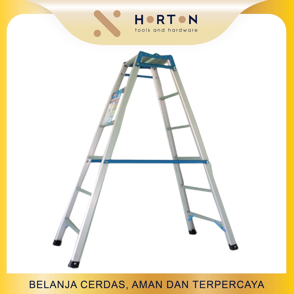 Jual Tangga Lipat Aluminium 3m / Tangga Aluminium 300 cm / kuat / kokoh ...