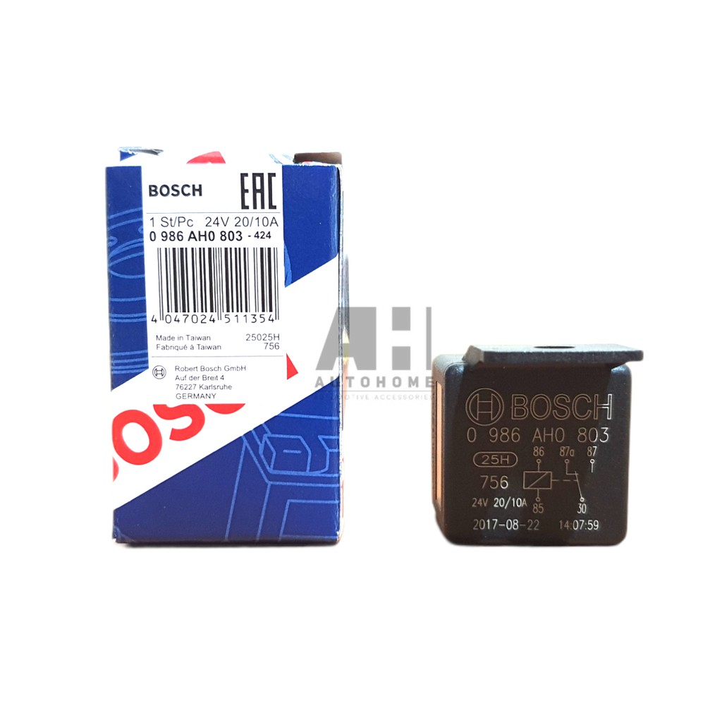 Jual Relay Bosch 24V Pemutus Arus 87A Kaki 5 - 0 986 AH0 803 - 5 Pin Taiwan | Shopee Indonesia