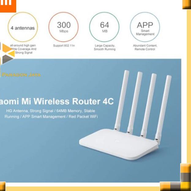Jual CES Router 4C Mi Wifi Wireless Router Wifi 2.4GHz / 300Mbps 4AC ...