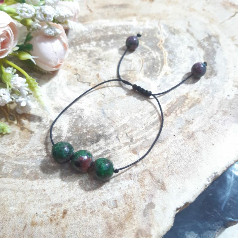 Jual Gelang Batu Ruby Zoisite 10mm | Shopee Indonesia