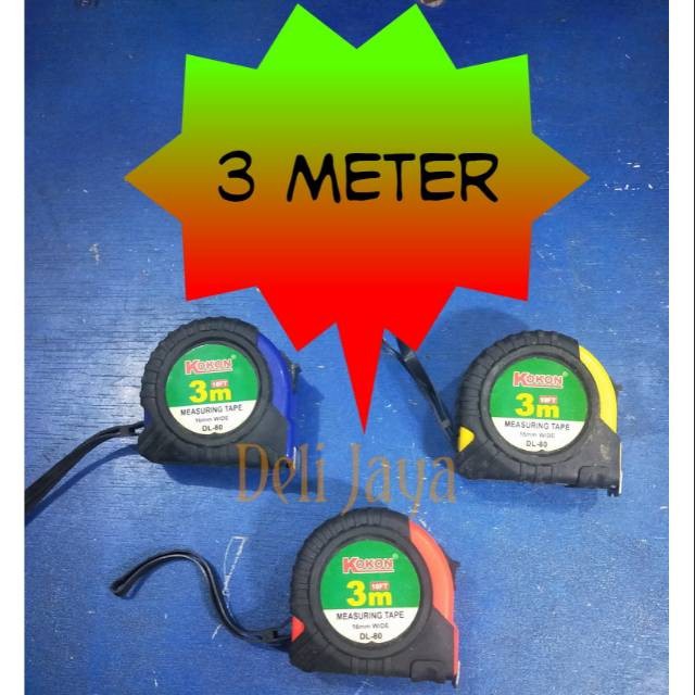 Jual Meteran Tarik 3 Meter | Shopee Indonesia