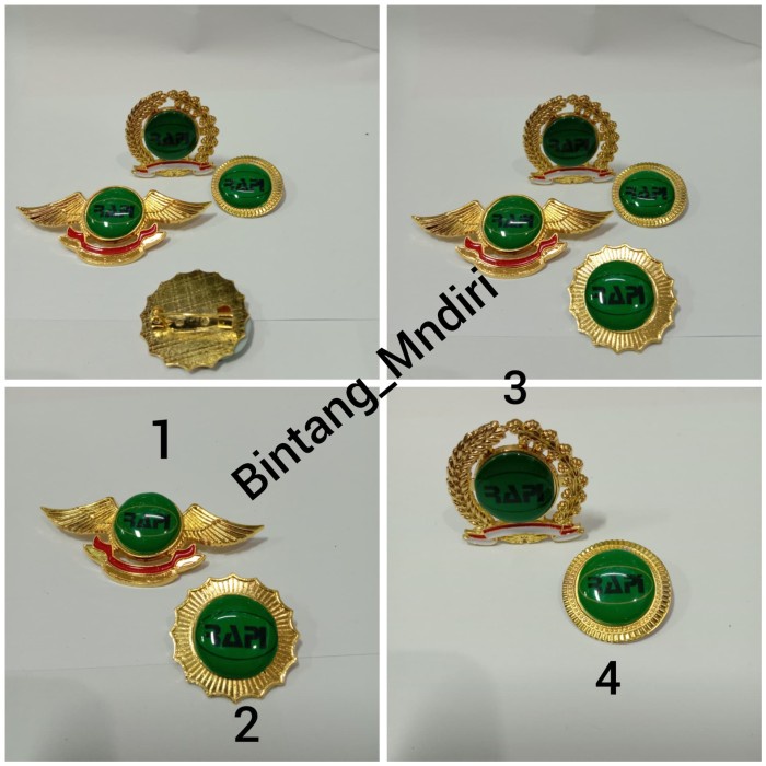 Jual e504ehc Pin Wing Padikapas Logo Rapi Kuningan Pin Bross Wing Logo ...