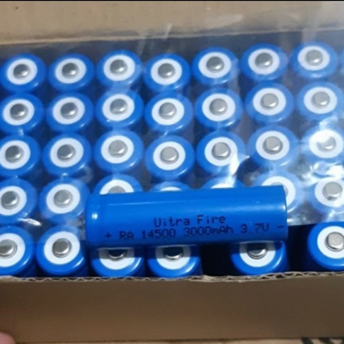Jual Aman Baterai Chas Aa 3000 Mah 3.7V Batrei Ra 14500-Pentol Bagus ...