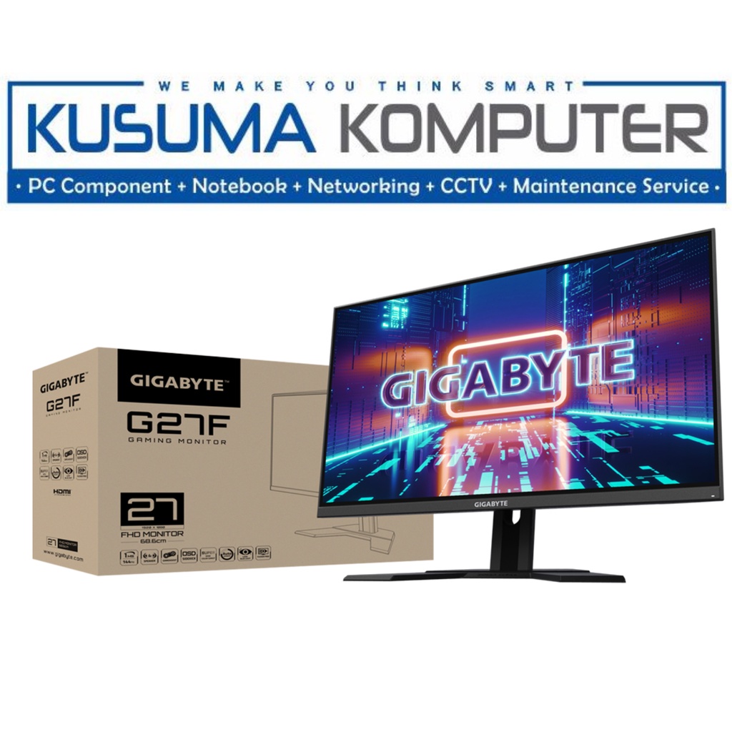 Jual Gigabyte G27F Gaming Monitor 27", IPS, FHD, 144Hz, 1Ms, 95% DCI-P3 ...
