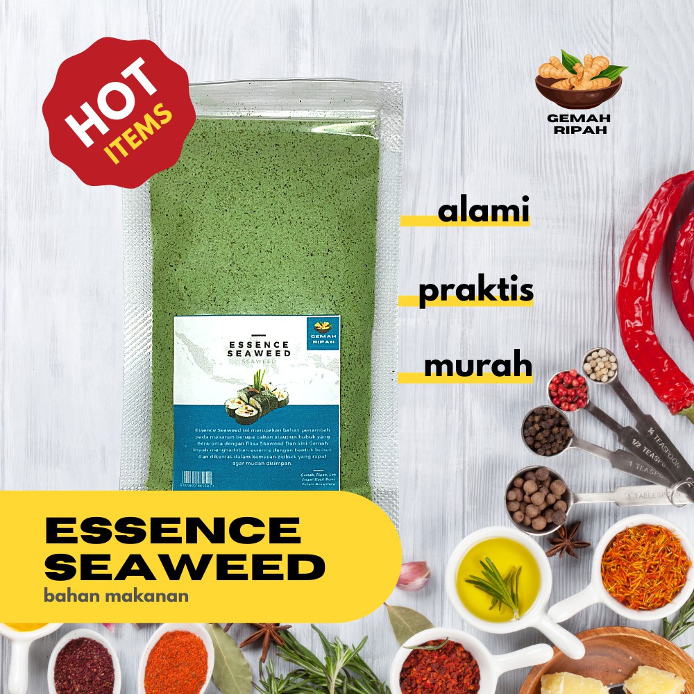 Jual Bubuk Rumput Laut Bubuk Premium Essence Rasa Seaweed Powder Essen ...